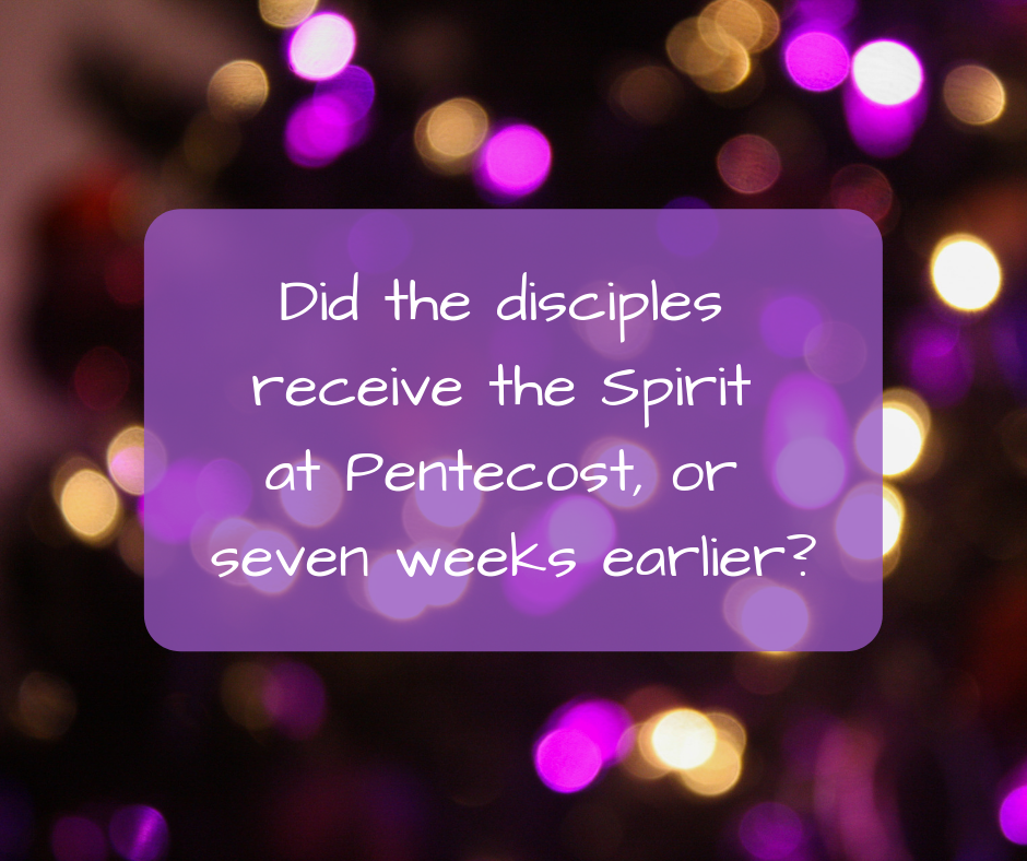 He Breathed on Them and Said, “Receive the Holy Spirit” (John 20:22 ...