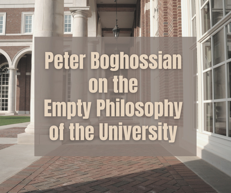 Peter Boghossian on the Empty Philosophy of the University – Grace ...