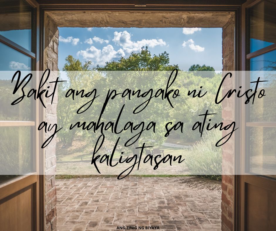 Ang Gampanin Ni Cristo Sa Ating Kaligtasan, Part 3: Ang Pangako Ni ...