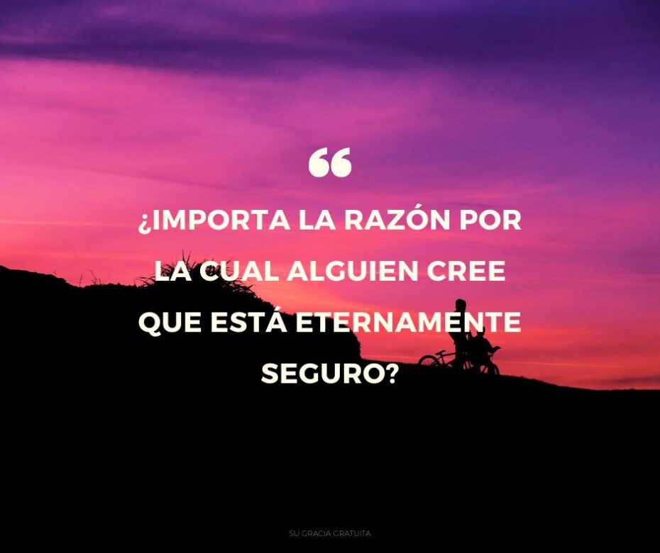 ¿Debe basarse la seguridad de la salvación en la promesa de Jesús ...